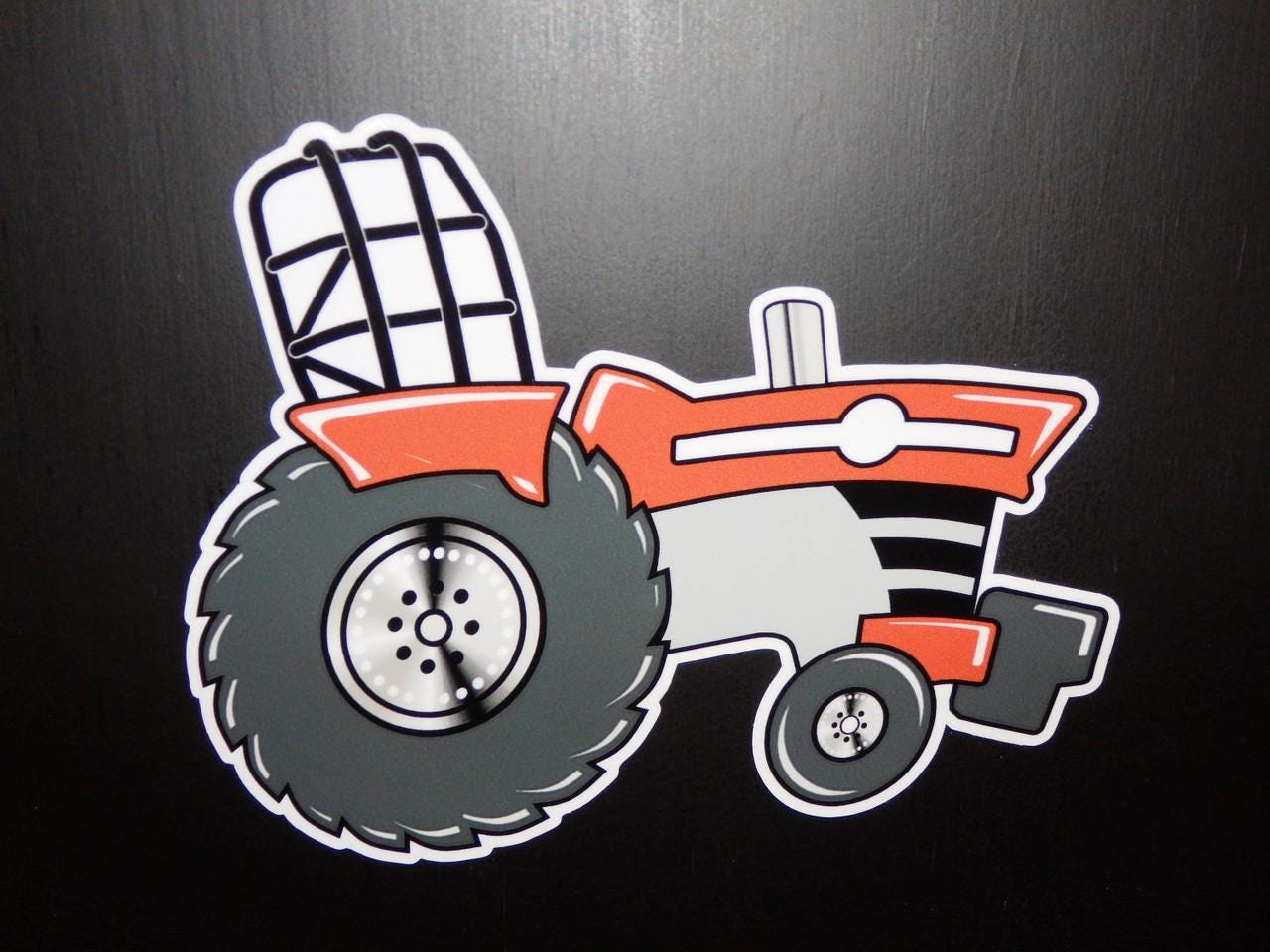 Massey Ferguson Puller Tractor Vinyl Decal: Original Artwork Sticker - Etsy
