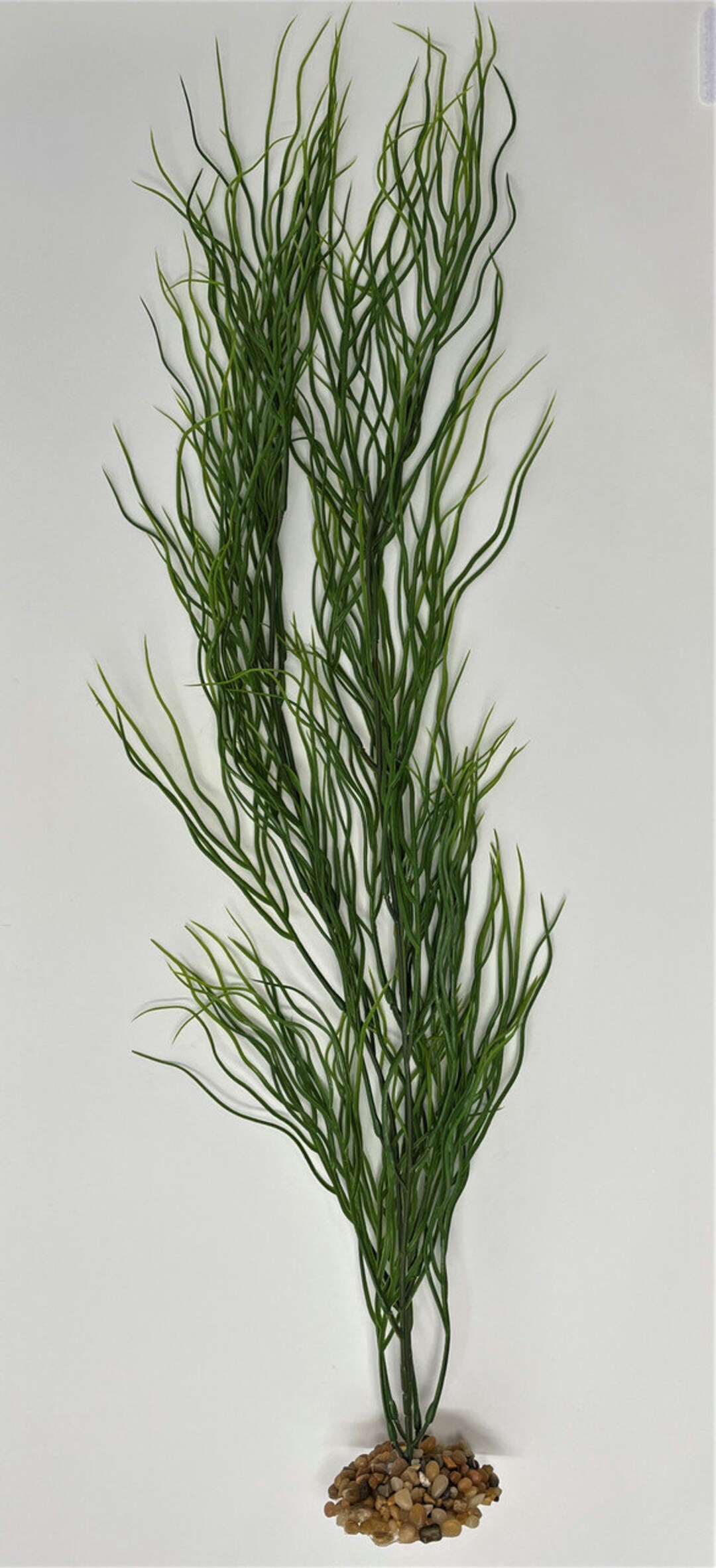 24” THICK 2-stem Curly Sea Grass Soft Willow Artificial Fish Aquarium ...