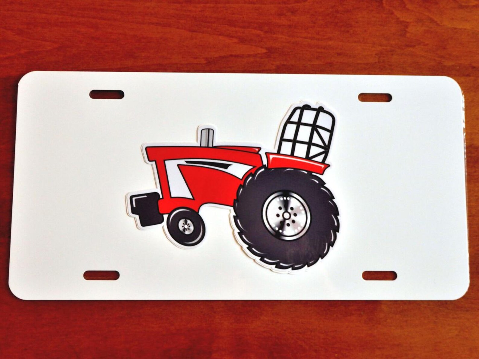 IH INTERNATIONAL PULLER Tractor License Plate on Black or White ...