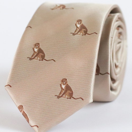 Monkey Unique Neckties Men's Ties Biscotti Necktie - Etsy