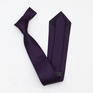 Amethyst Wedding Tie Tie & Pocket Square Set Men's - Etsy
