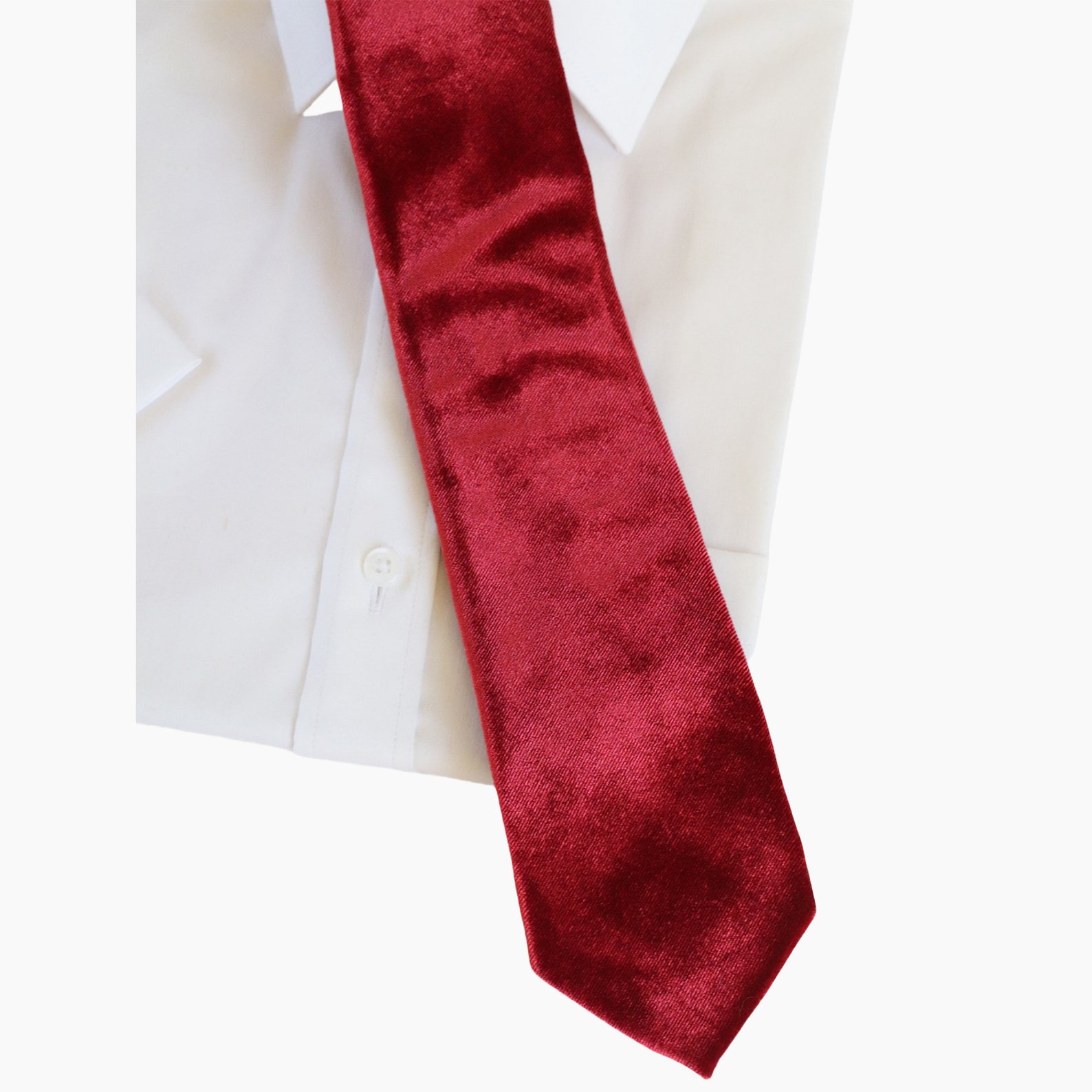 Romantic Rose Velvet Necktie, Wedding Groomsmen Tie - Etsy