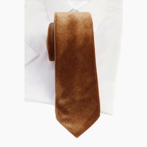 RUST Wedding Velvet Tie, Men’s Ties, Vintage Men’s Tie, Rust Bow Tie ...