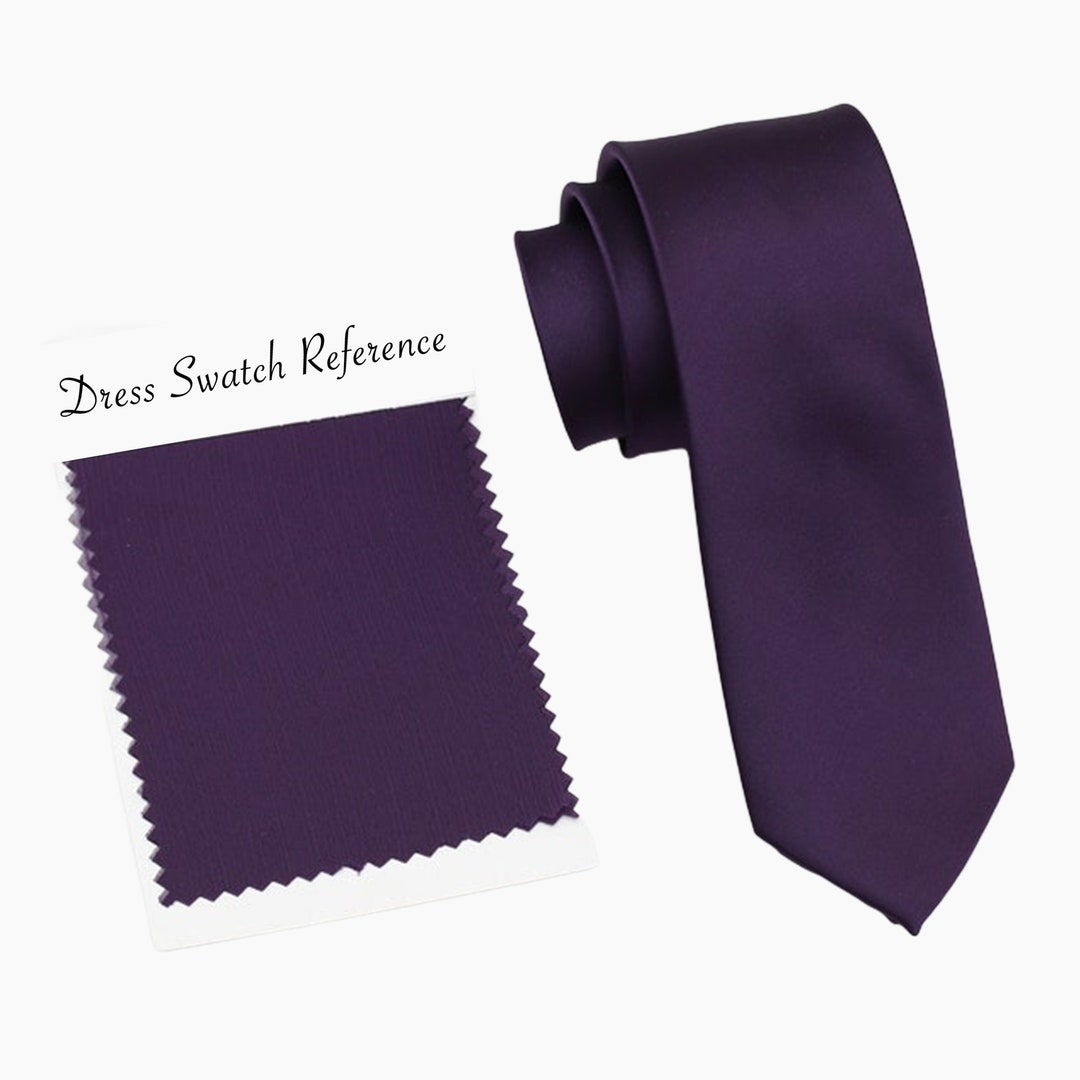 Amethyst Wedding Tie and Pocket Square Set, Microfiber Men's Necktie - Etsy