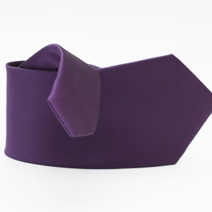 Amethyst Wedding Tie Tie & Pocket Square Set Men's - Etsy