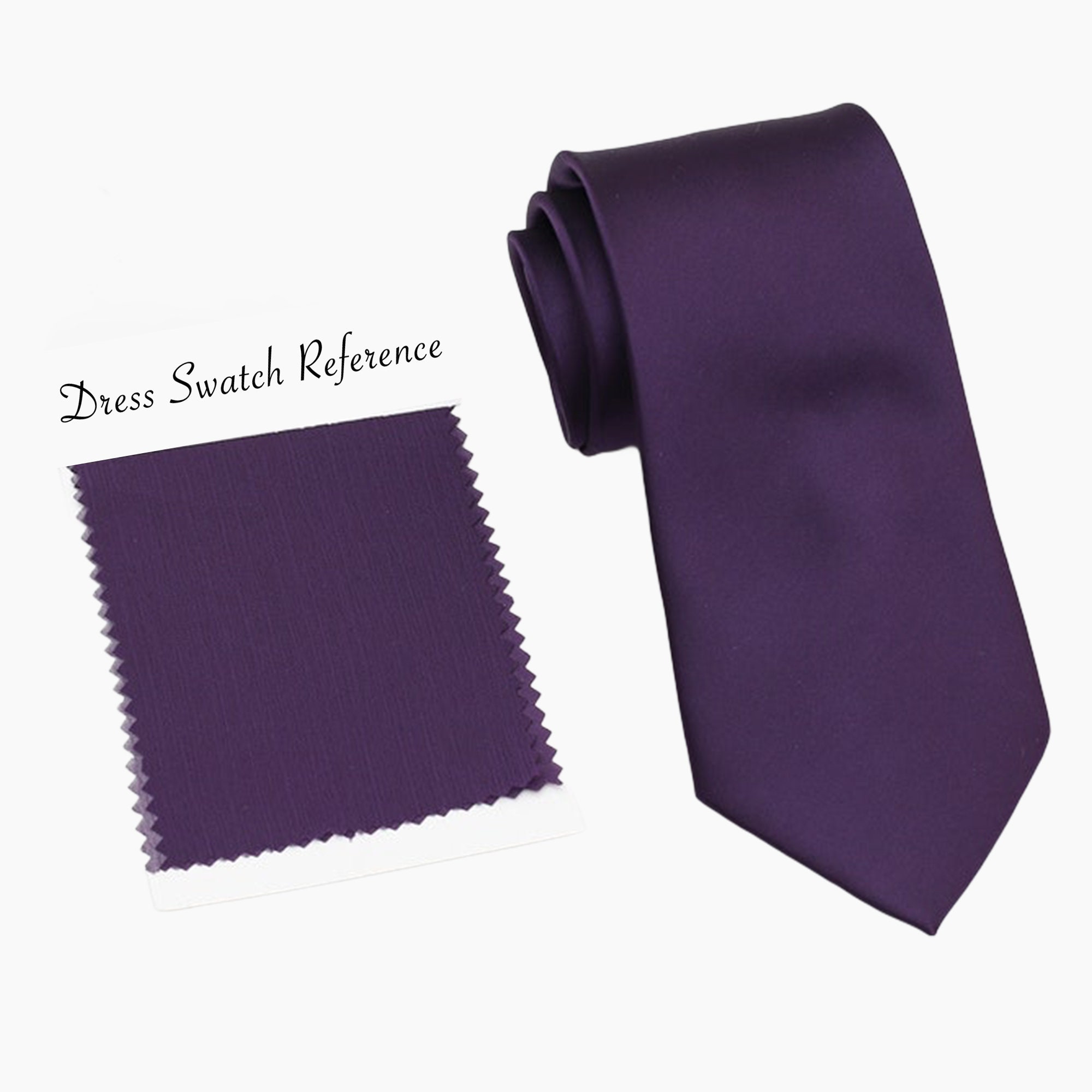 Amethyst Wedding Tie and Pocket Square Set, Microfiber Men's Necktie - Etsy
