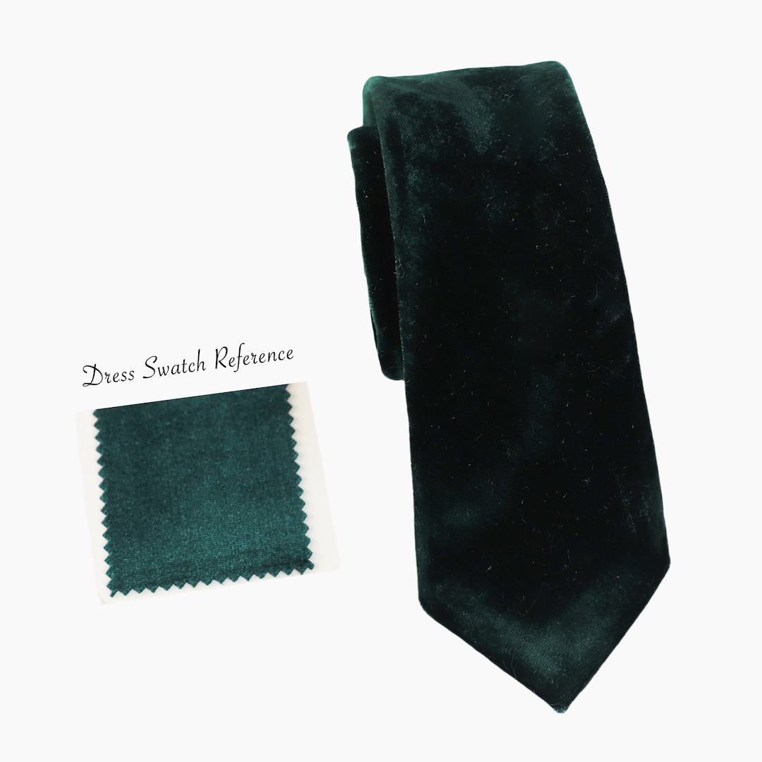 Emerald Velvet Ties Collection - Elegant Wedding Ties in Skinny ...