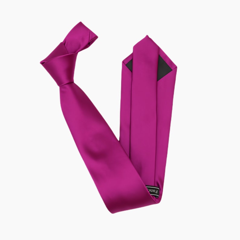 Raspberry Wedding Necktie, Solid Microfiber Men's Tie - Etsy