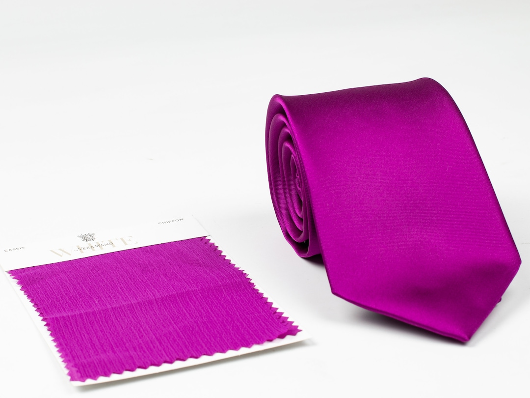 CASSIS Wedding Tie Men's Necktie Cassis Men's - Etsy