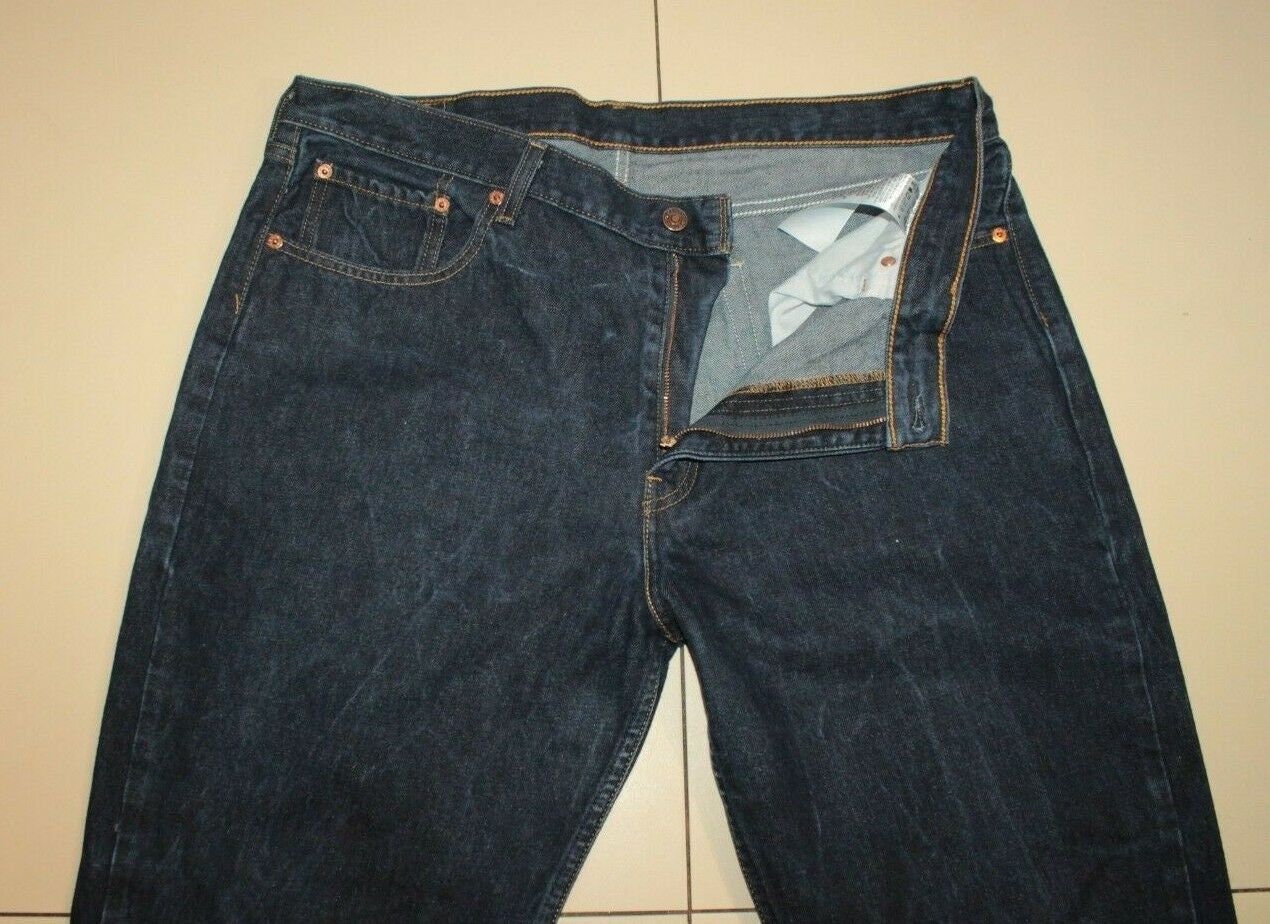 Vintage Men's Blue Denim LEVI'S 751 Zip Straight Leg Stonewashed Jeans ...