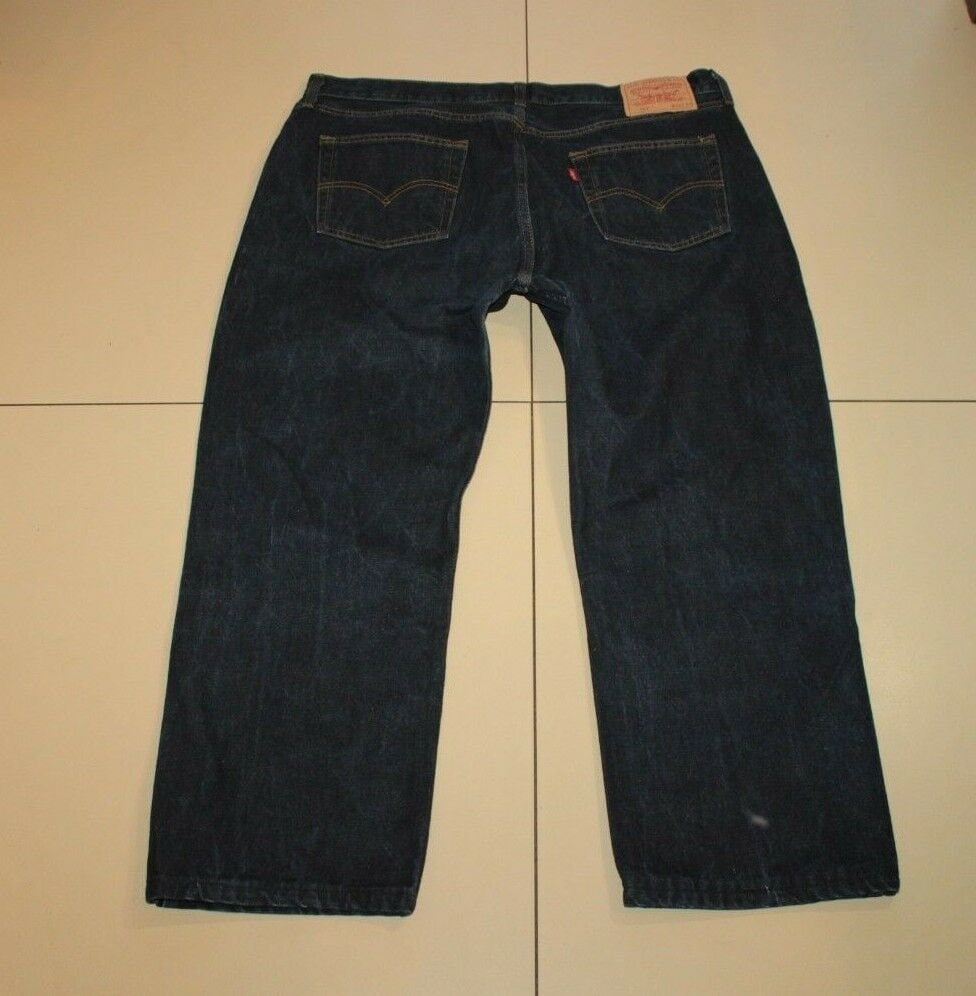 Vintage Men's Blue Denim LEVI'S 751 Zip Straight Leg Stonewashed Jeans ...