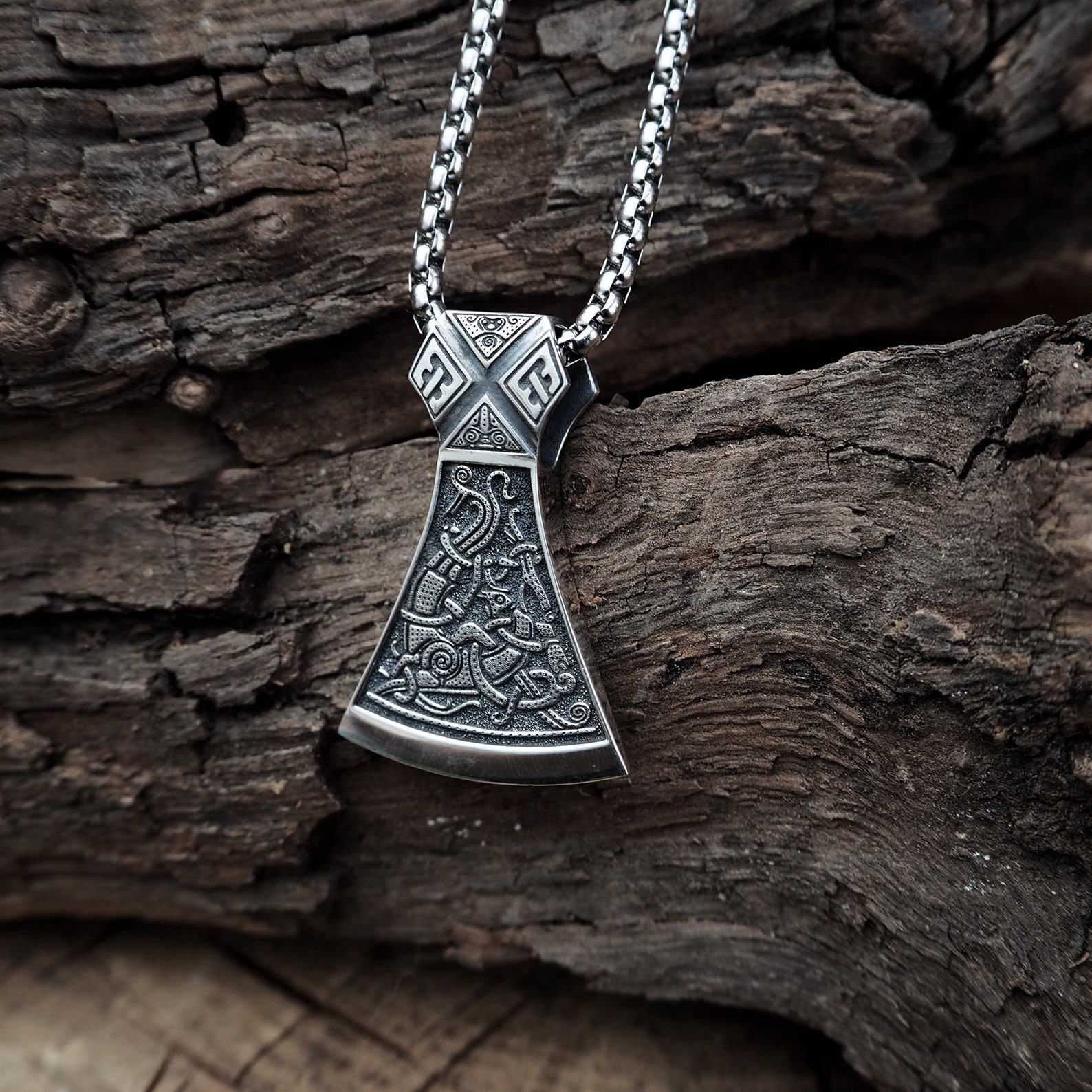 Viking Axe Pendant Silver Pendant Silver Jewelry Mens Pendant - Etsy