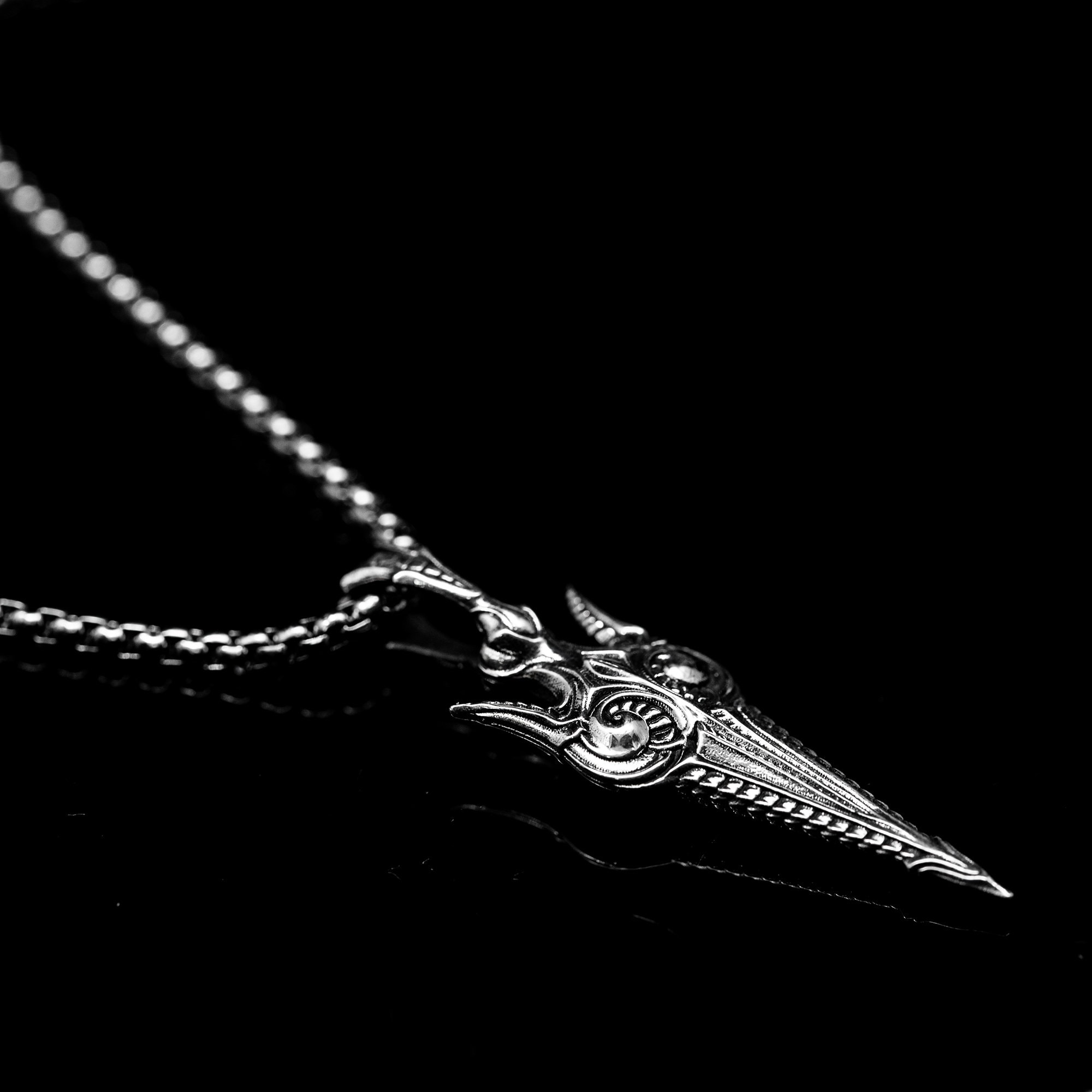 H.r.giger Stlye Gungnir Pendant Sterling Silver Pendant Silver - Etsy ...