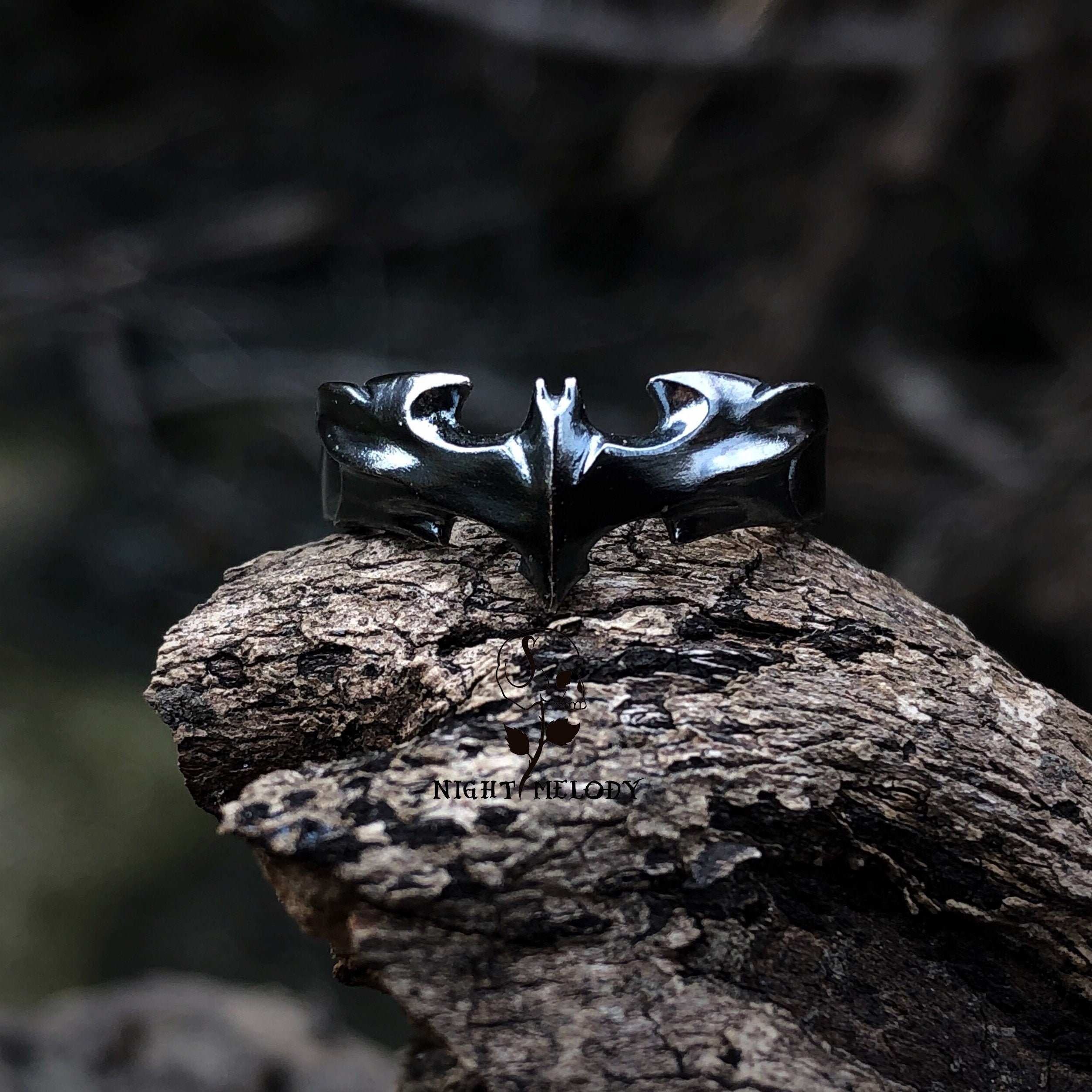 Dark knight batman sterling silver ring silver jewelry mens | Etsy