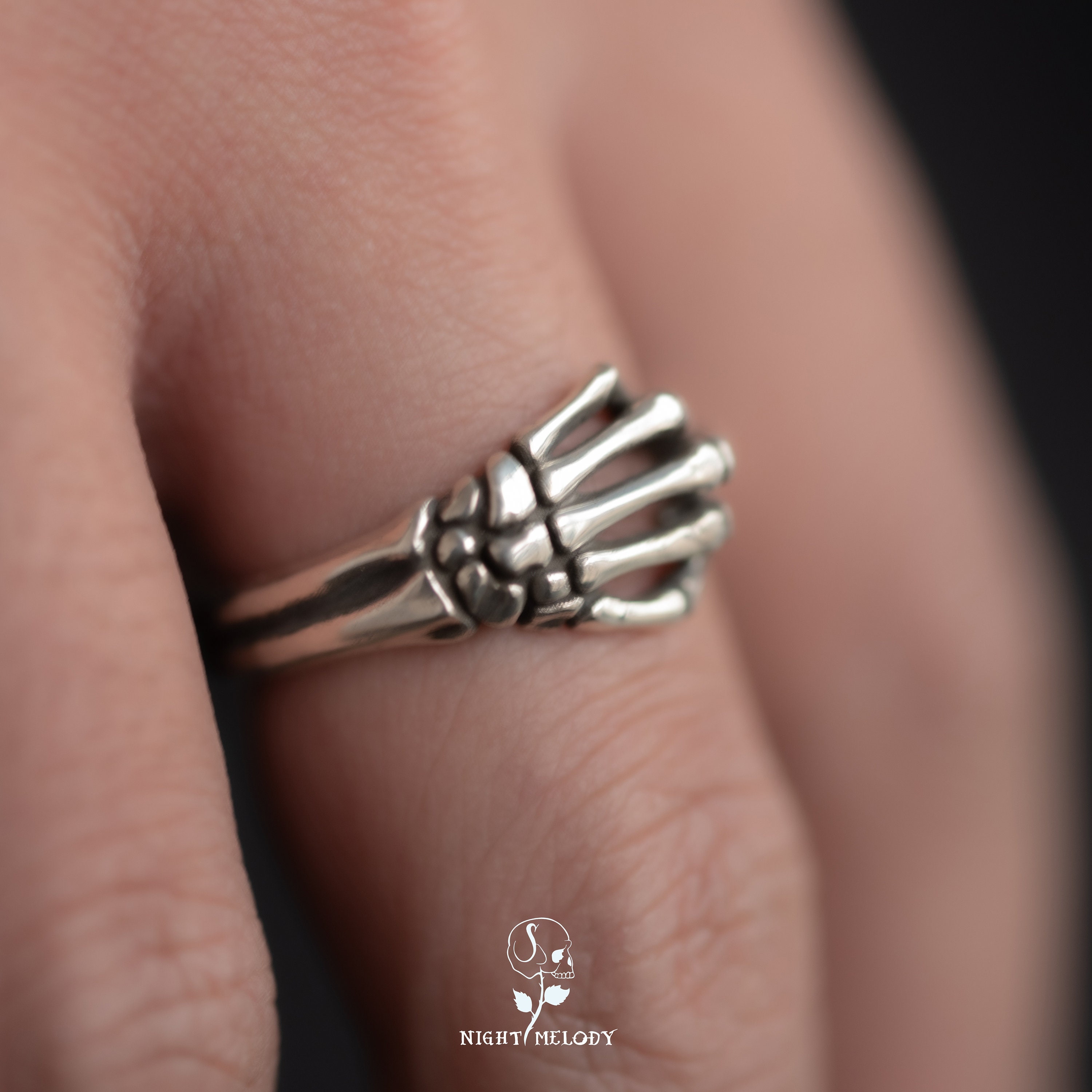 The middle finger sterling silver ring silver jewelry | Etsy