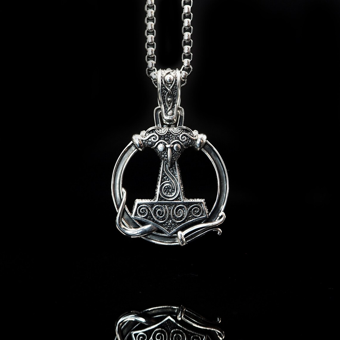The Norse Mythology Pendant Sterling Silver Pendant Silver - Etsy