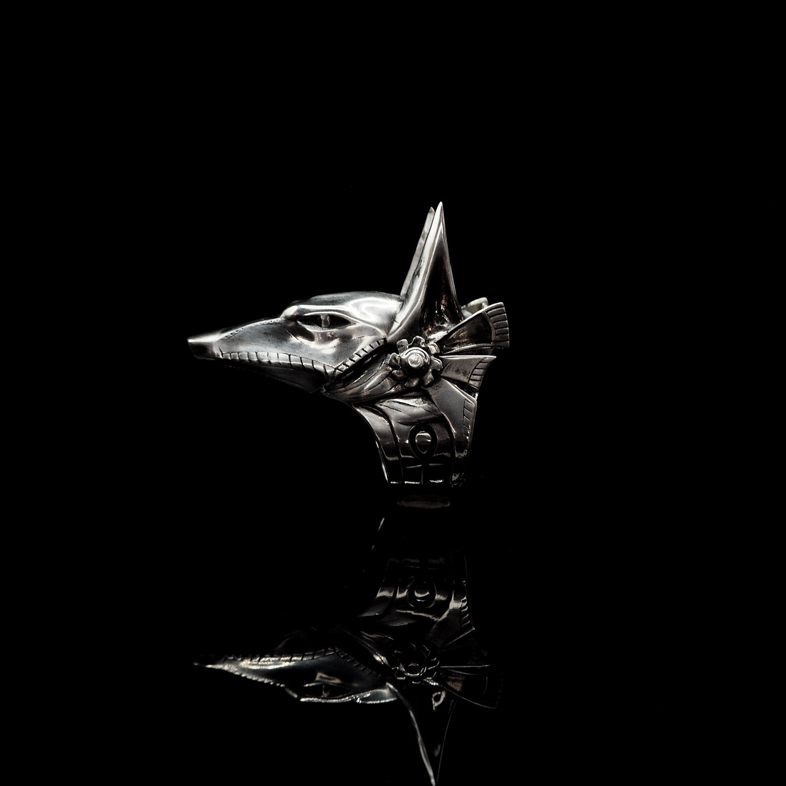 Anubis Sterling Silver Ring Silver Jewelry Men's Ring - Etsy