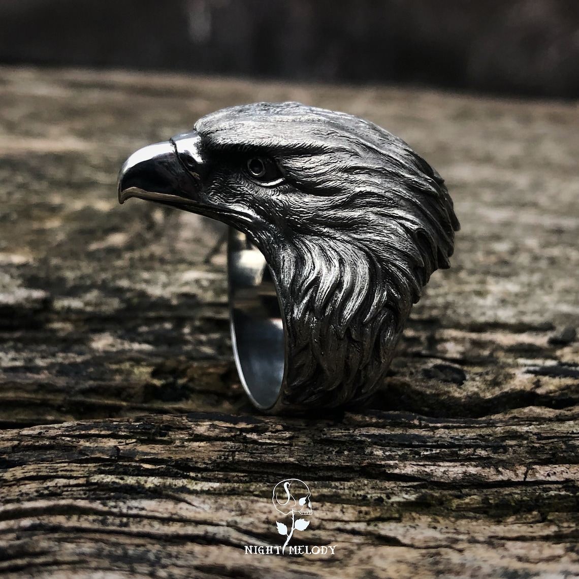 The eagle sterling silver ring silver jewelry mens ring eagle | Etsy