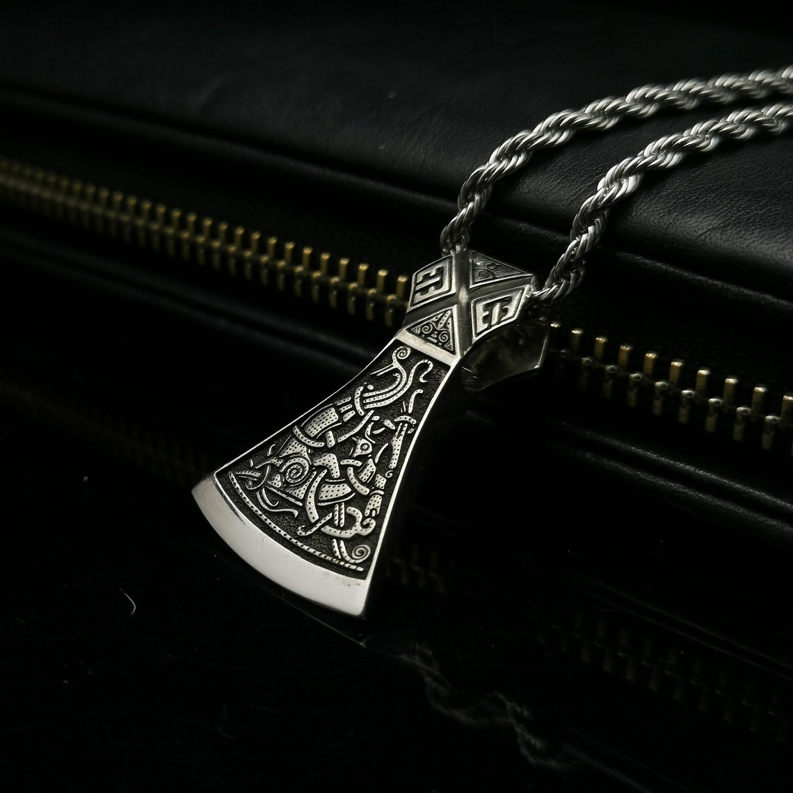 Viking Axe Pendant Silver Pendant Silver Jewelry Mens Pendant - Etsy