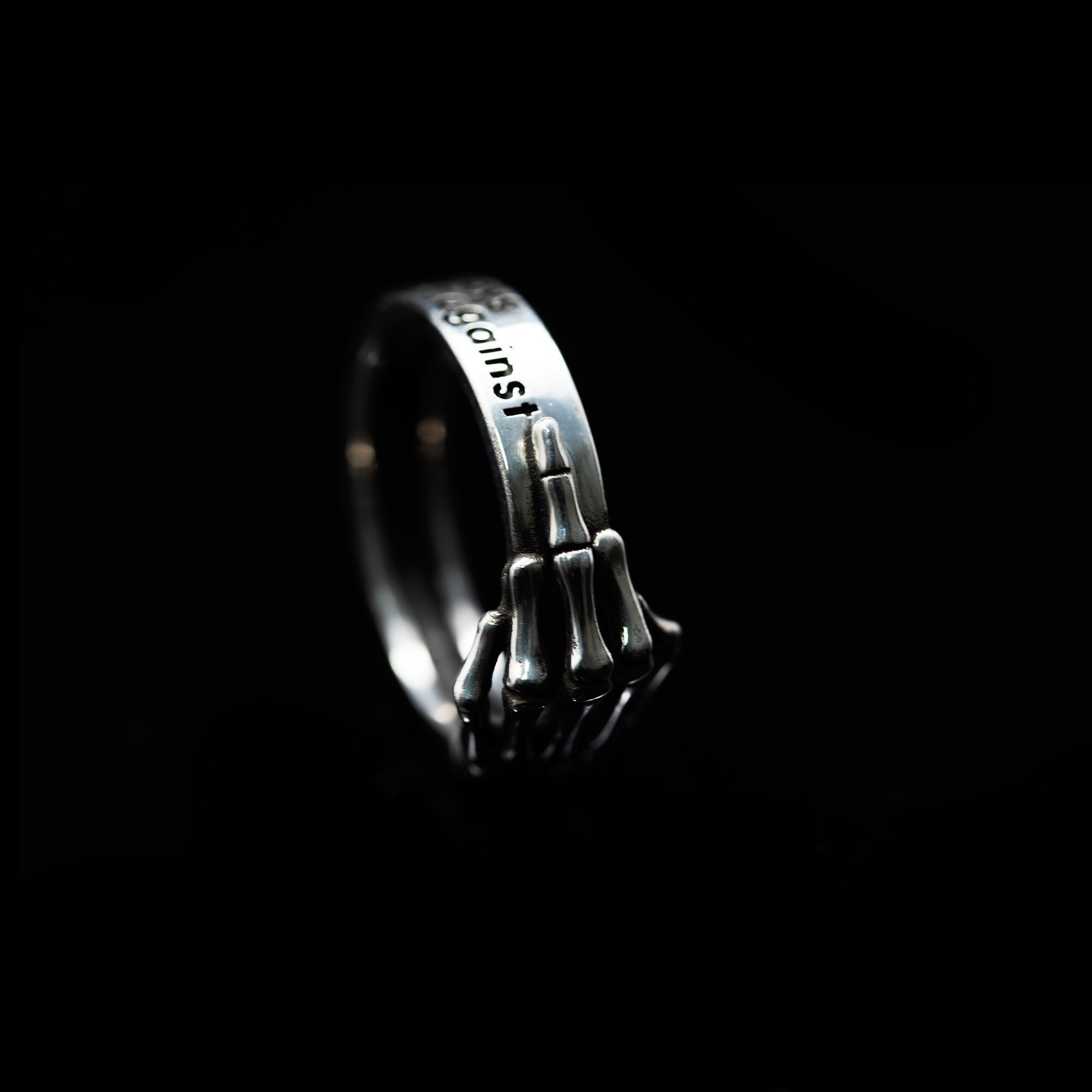 Der Mittelfinger Sterling Silber Ring Silber Schmuck Damenring ...