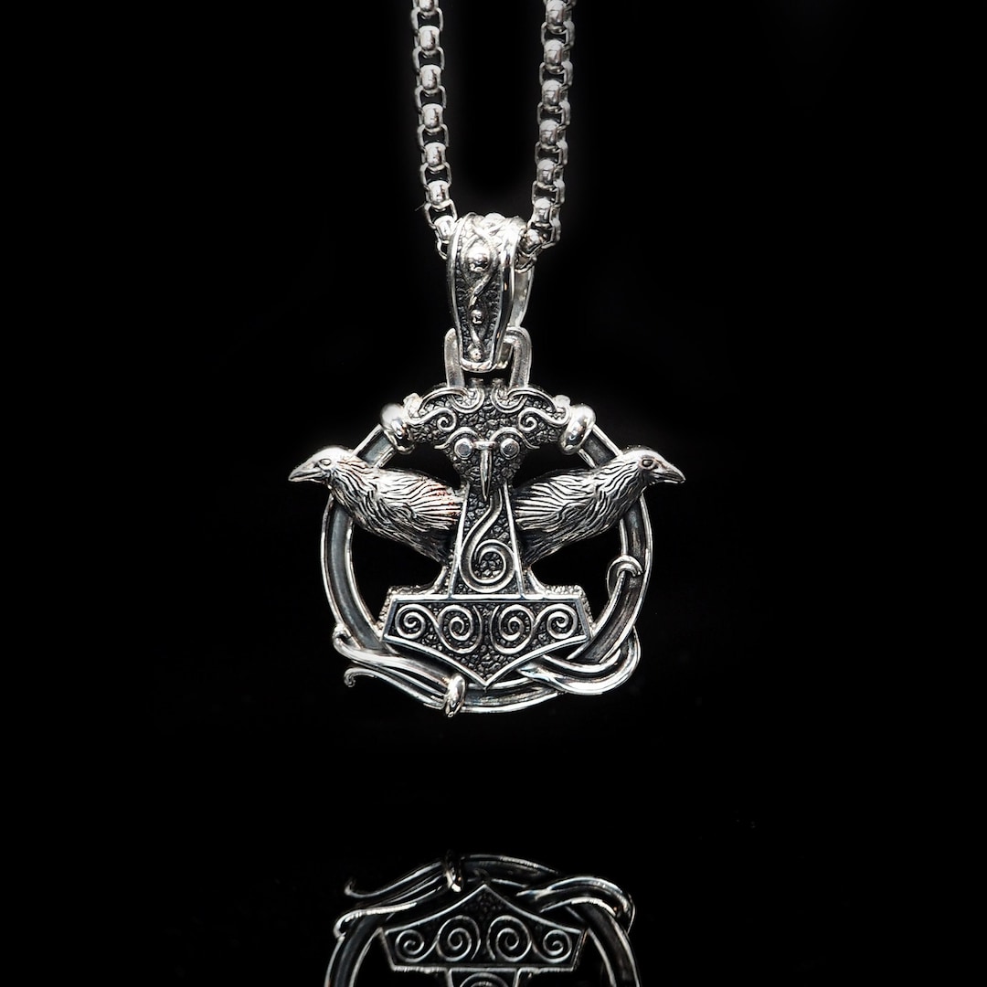 The Norse Mythology Pendant Sterling Silver Pendant Silver Jewelry Mens ...