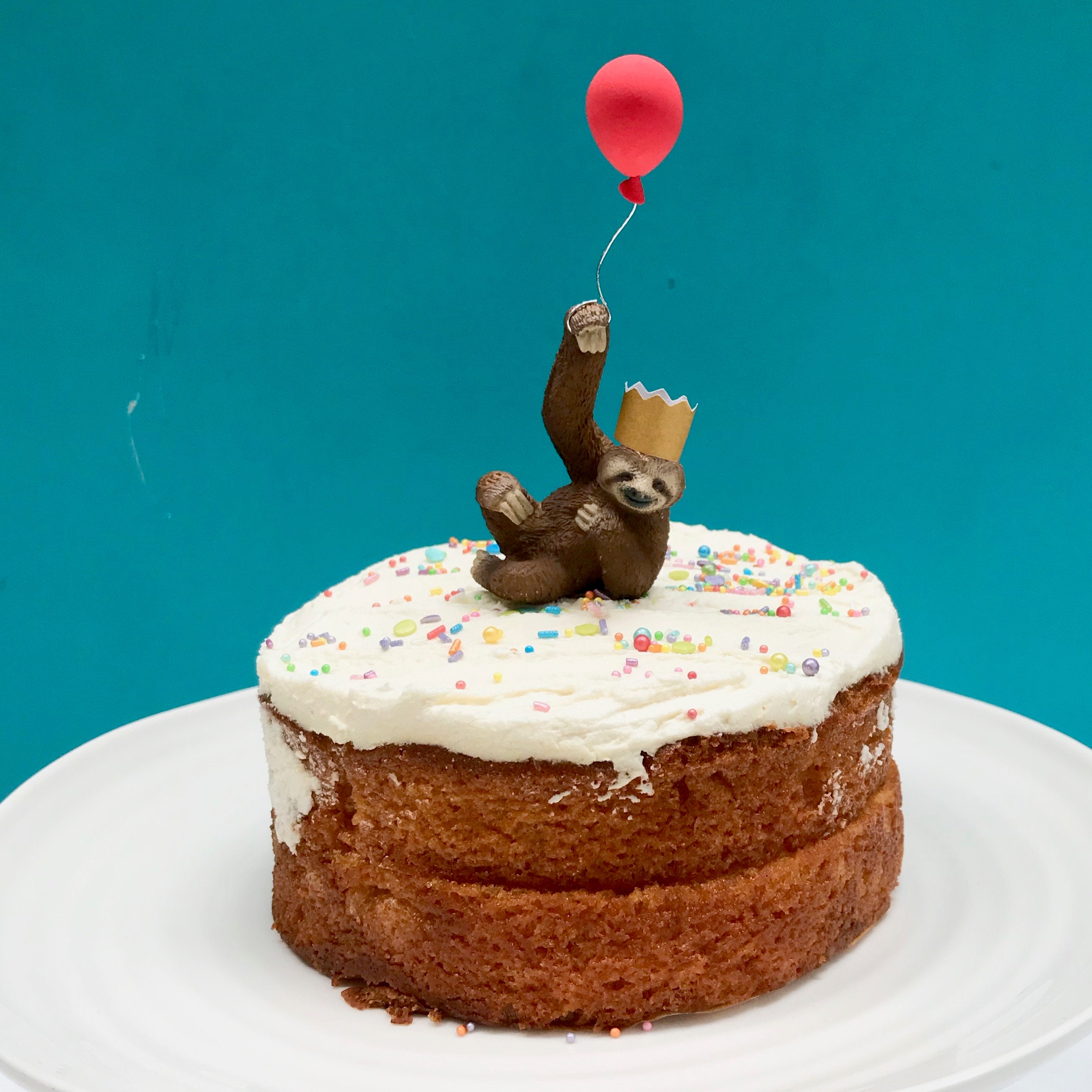 Sloth Cake Topper, Sloth Party Cake Topper, Jungle Animal Cake, Party ...