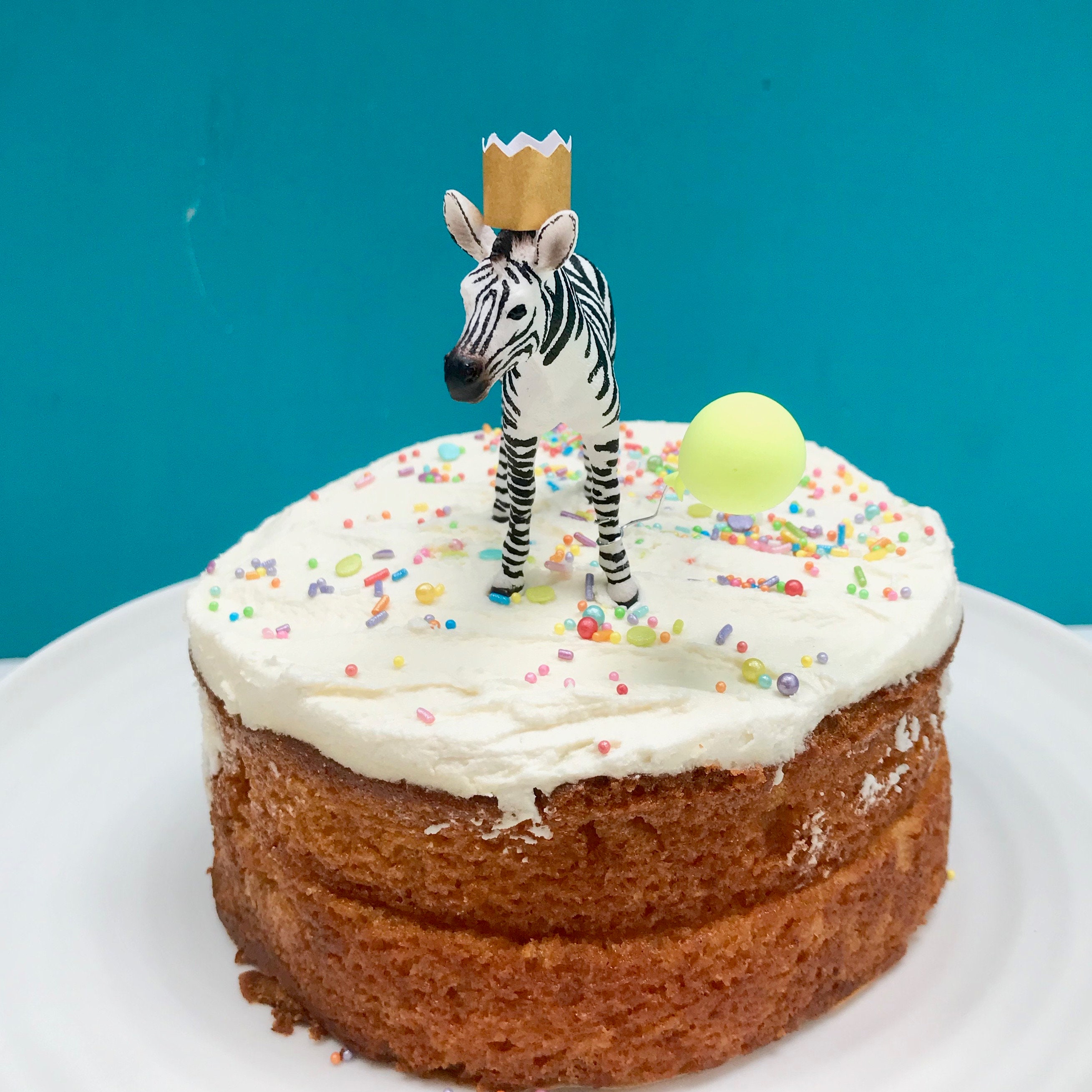 Baby Zebra Cake Topper Zebra Party Cake Topper Safari Animal - Etsy