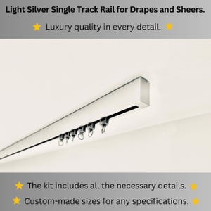 One-way Curtain Track Rail: Custom Sizes, Decorative Single Track Rail ...