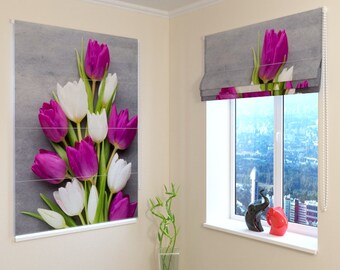 Purple Roman Shade - Etsy