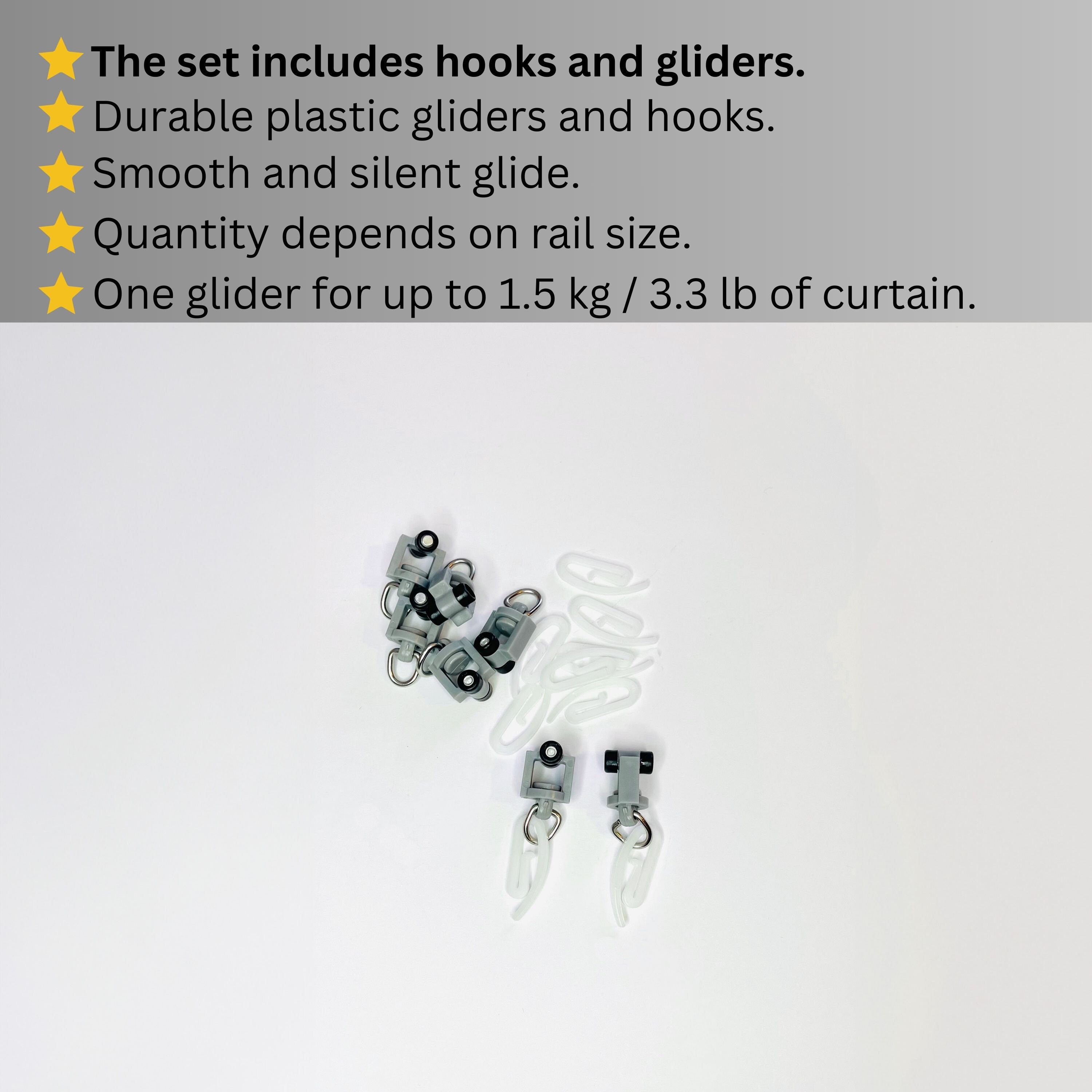 Lux Double Wall Curtain Track: Custom Sizes, Two-ways Track Rail for ...