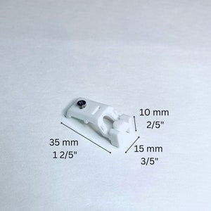 Glider for Panel Track or Panel Holder, White Plastic Glider With Screw ...