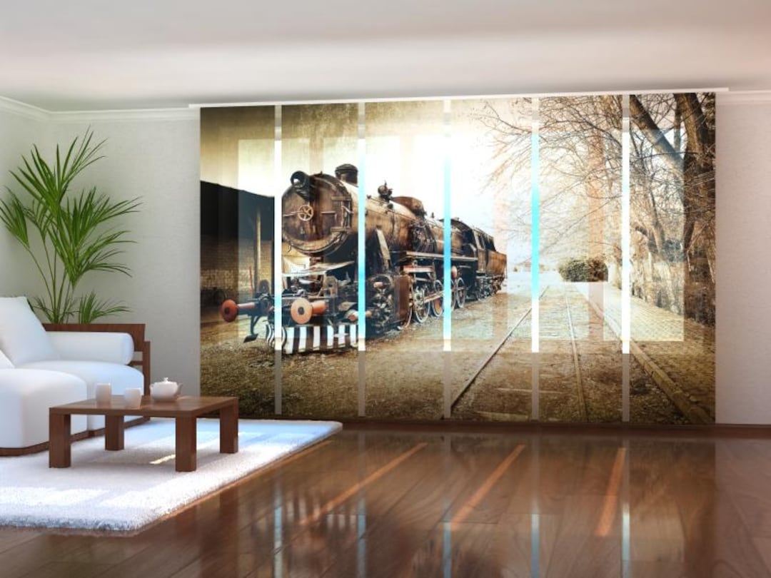 Sliding Panel Curtains for Sliding Glass Doors, 6 Vertical Blinds for ...