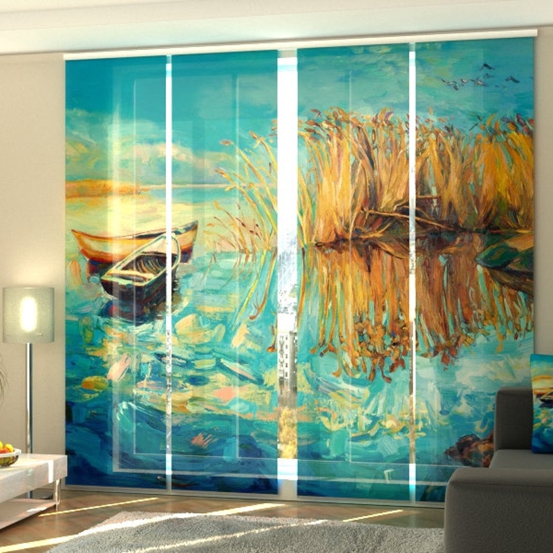 Sliding Panel Curtain Set - Etsy