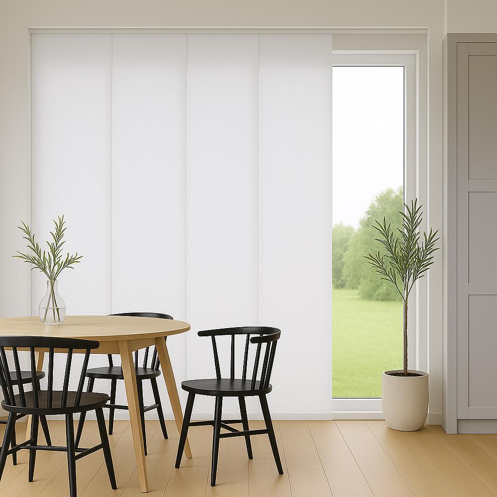 Sliding Panel Curtains for Sliding Glass Door, Set of 4 Panel Track ...