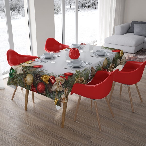 Christmas Tablecloth - Etsy