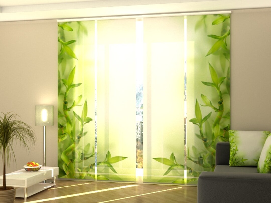 4 Doorway Curtains, Sliding Panel Curtains, Panel Track Blinds ...