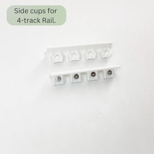 4-tracks Wall Rail Any Custom Size, Sliding Rails for Vertical Blinds ...