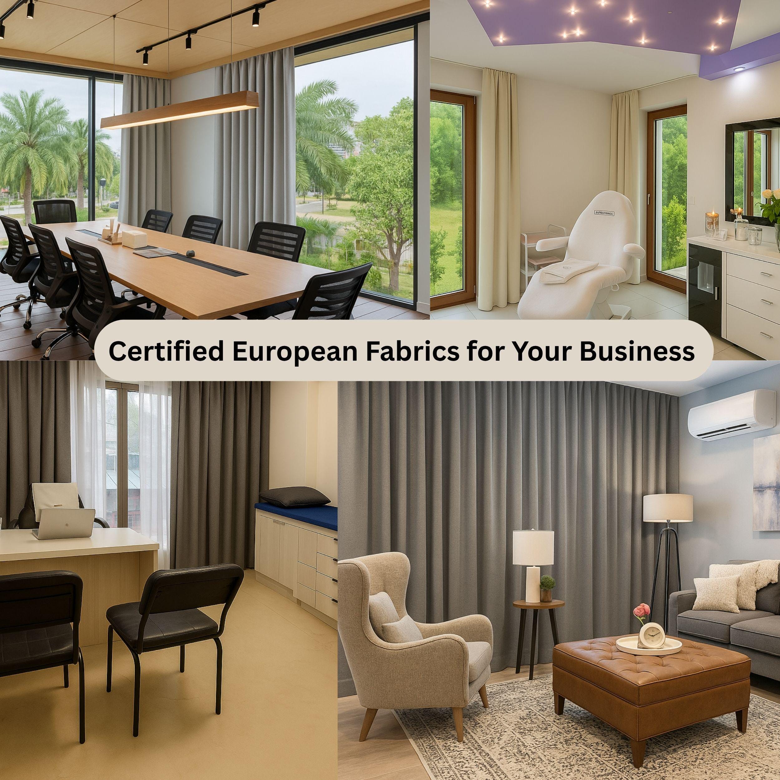 Thermal Insulated Curtains for Energy Saving, Certified Fire Resistant ...