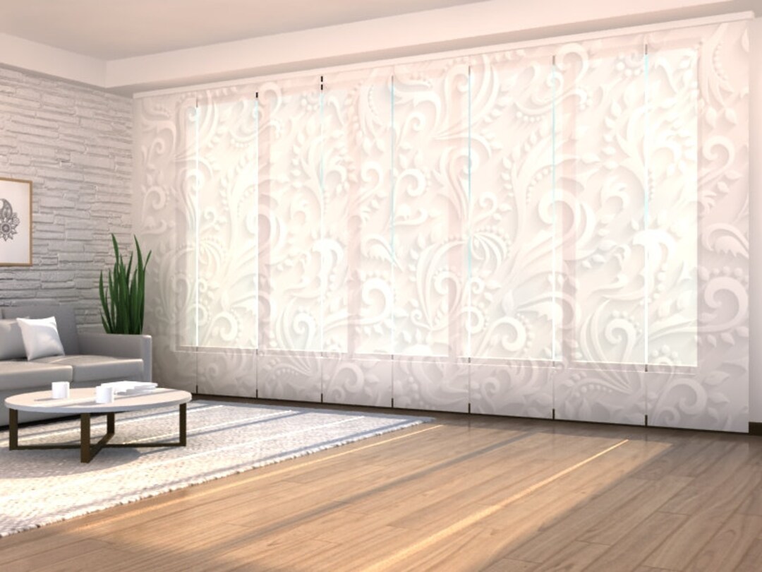 Sliding Panel Curtains for Patio Door, Panel Track Blinds for Sliding ...