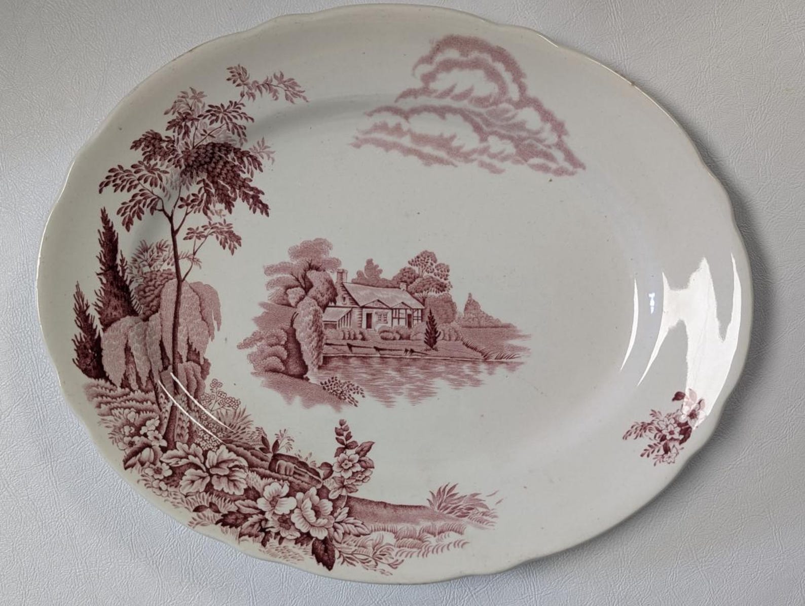 Thomas Hughes & Son "eden Pattern" Platter, 12"x10" - Etsy