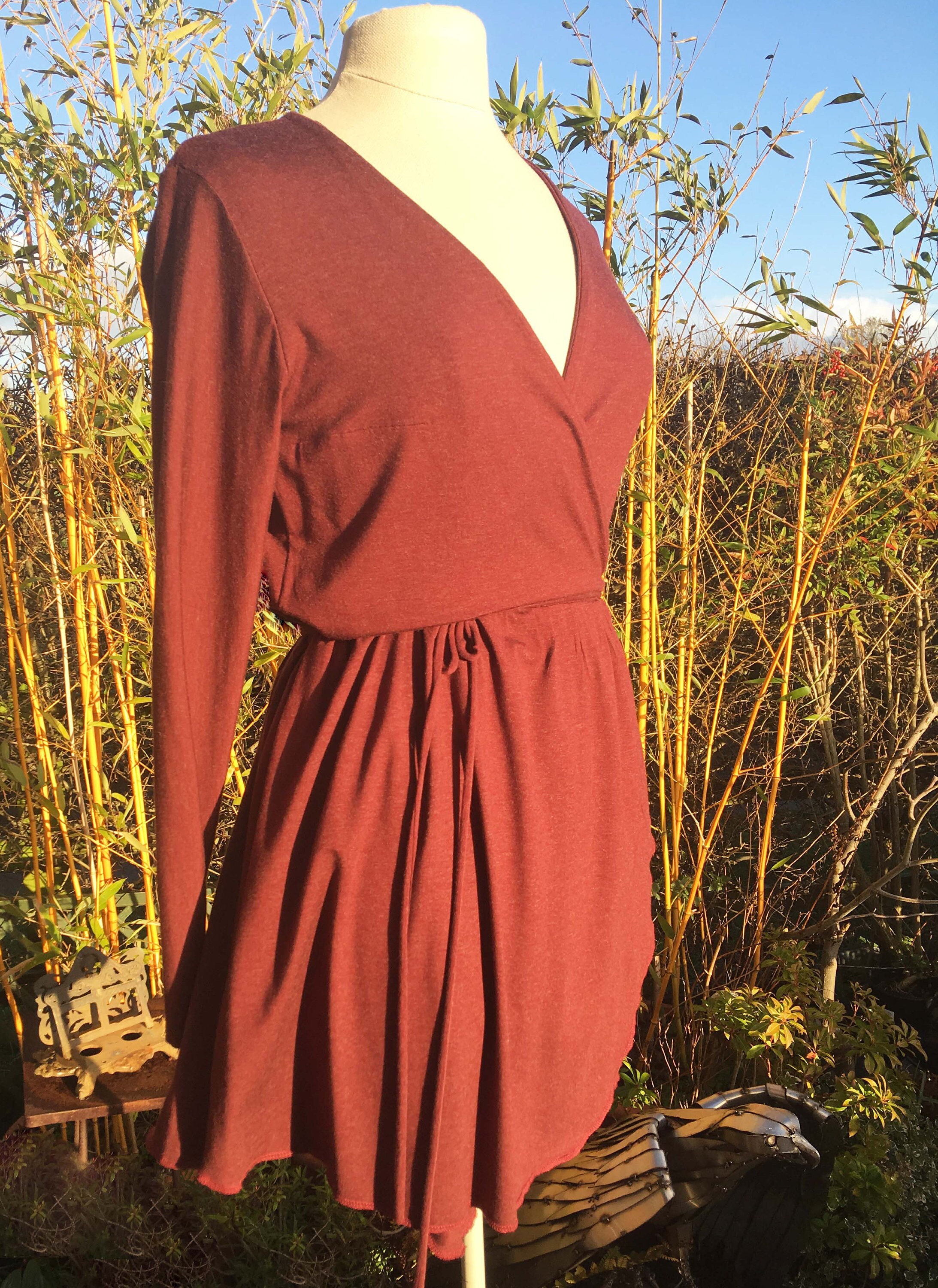 Wrap Dress, Bohemian Dress, Boho Summer Dress, Sustainable Fashion ...