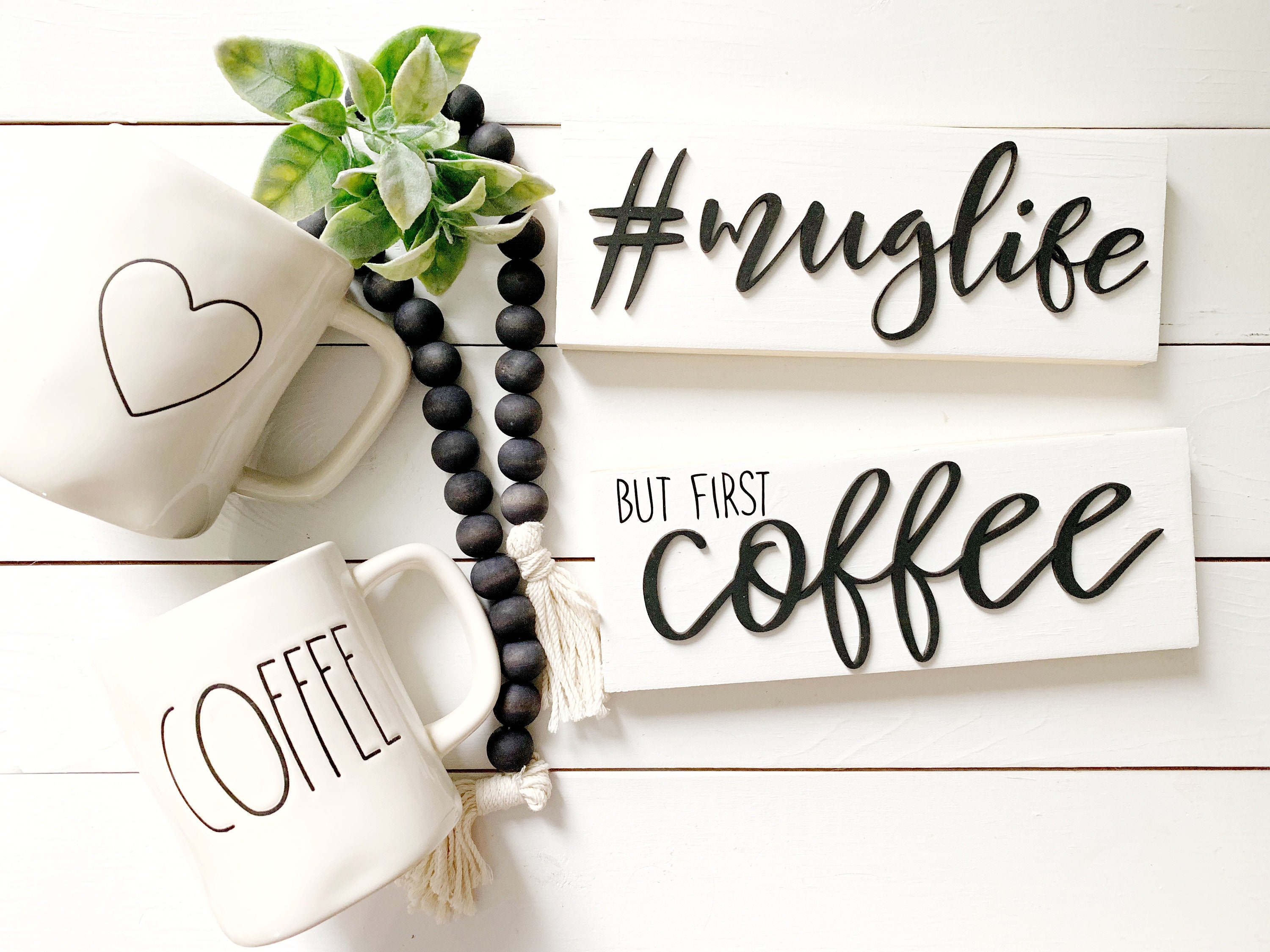 3D Signs / Coffee Bar Signs / Coffee Decor / Coffee Signs / - Etsy
