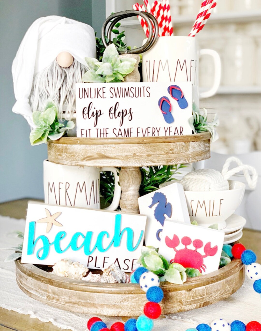 Beach Please Sign / Beach Signs / Flip Flop Signs / Beach Decor ...