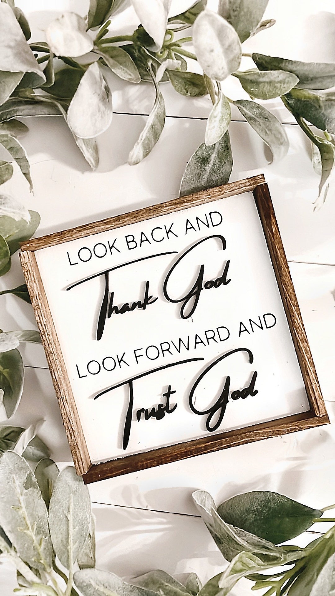 Look Back and / Thank God / Wood Signs / Religious Sign / Inspirational ...