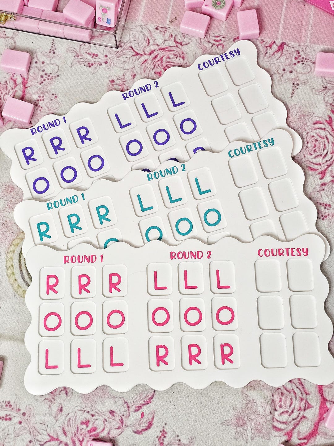 Handmade Mahjong Practice Board | Tile Training Tool - Etsy
