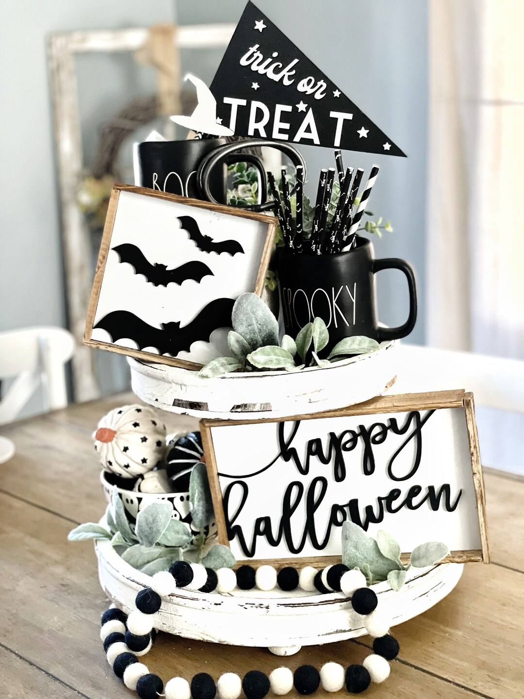 Halloween Signs / Ghost Signs / Coffee Bar / Tiered Tray Signs / Rae ...