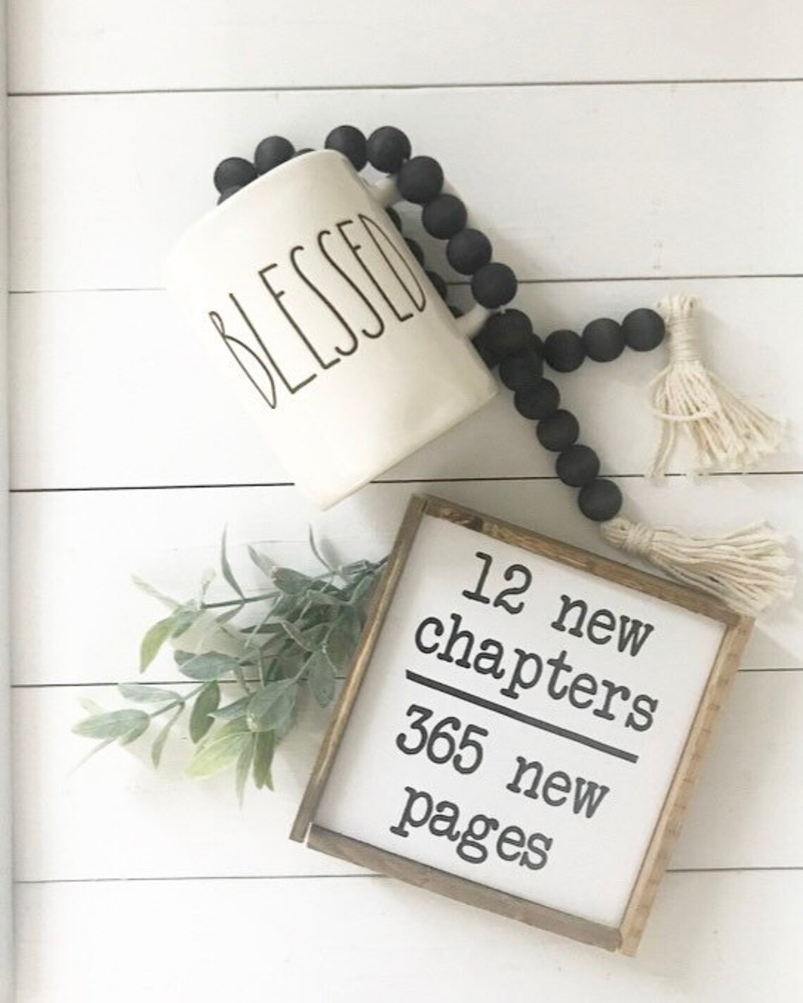 12 New Chapters Sign / 365 New Days / Wood Signs / Farmhouse - Etsy