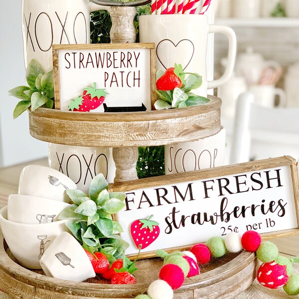 Strawberry Farm Sign - Etsy