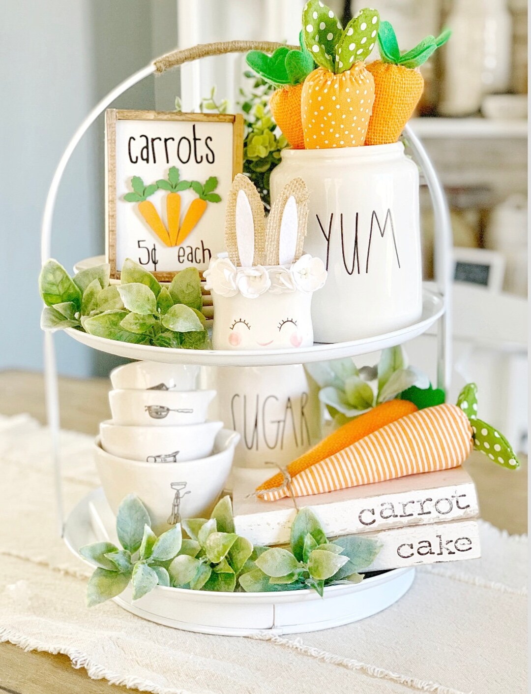 Small Wood Carrot Sign, Cute Easter Decor, Decor for Small Spaces ...