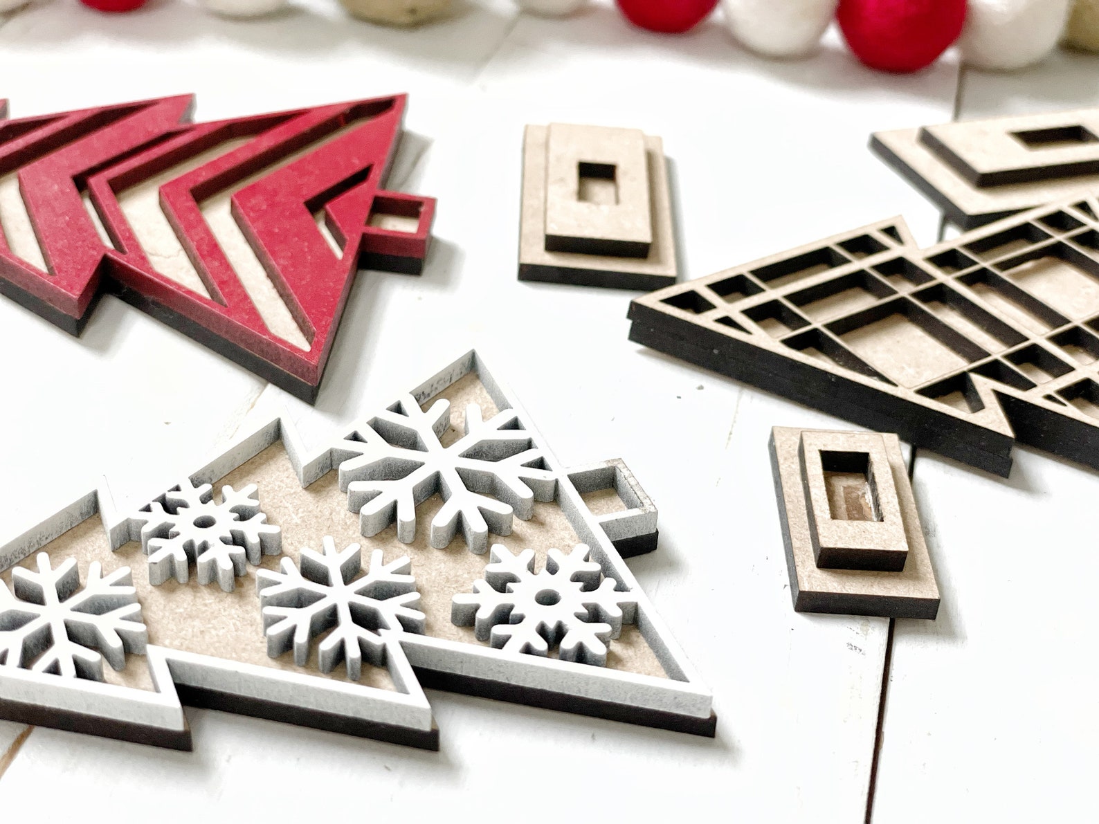 Reindeer Signs / Christmas Decor / 3D Signs / Tiered Tray - Etsy